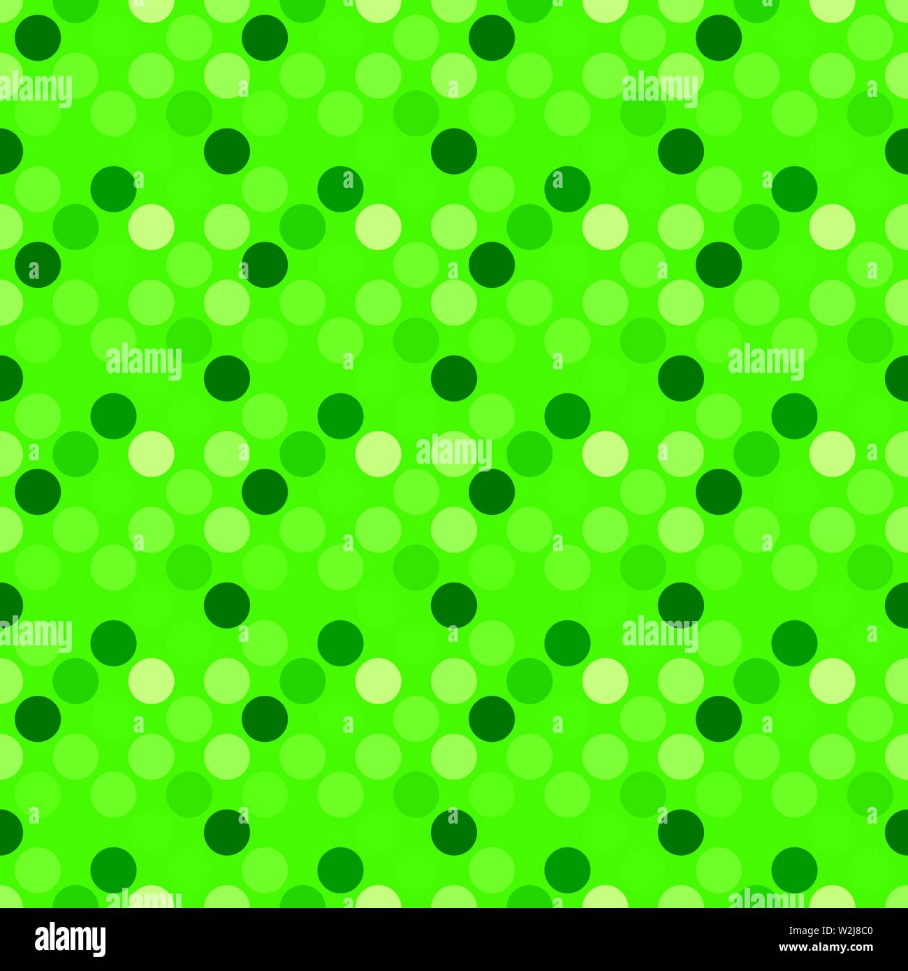 Geometrical seamless circle pattern background - abstract green vector ...