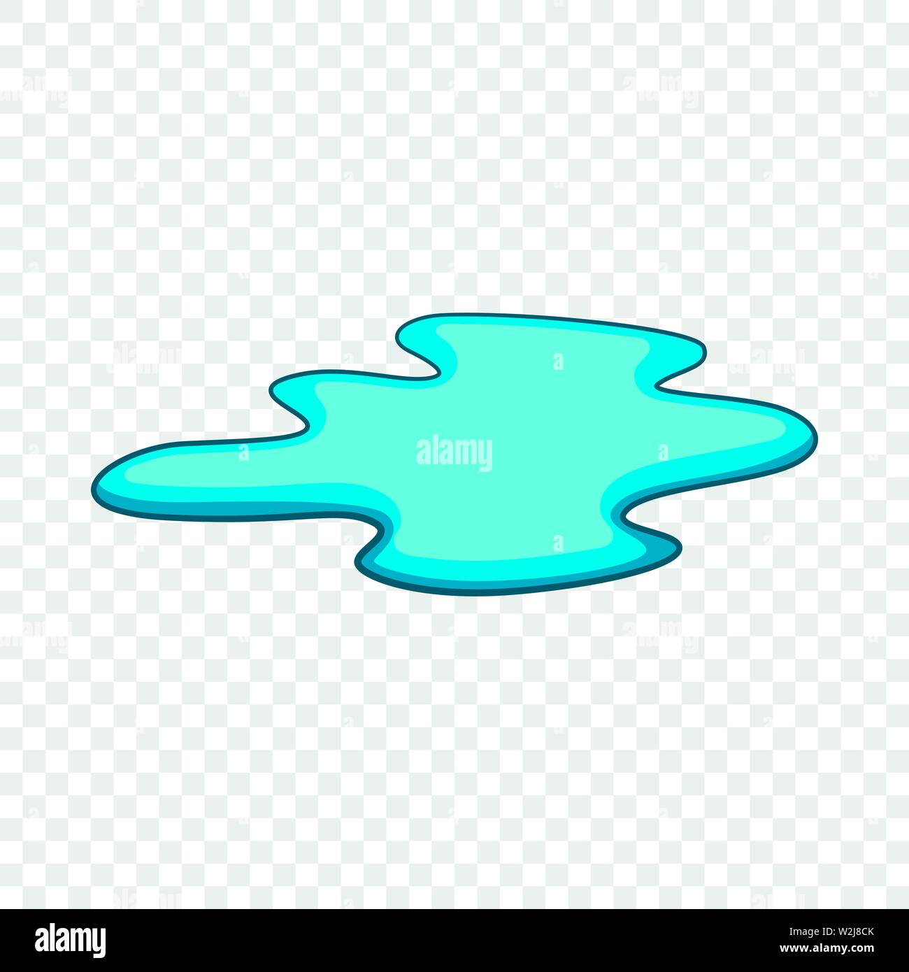 Puddle of water icon, cartoon style Stock Vector Image & Art - Alamy