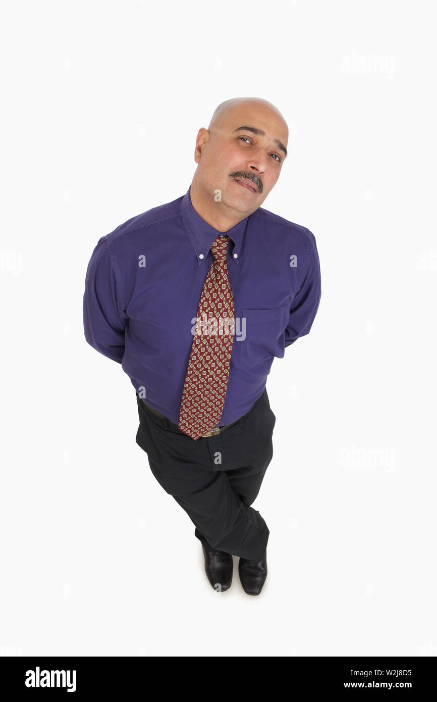 Man hands behind back front view Cut Out Stock Images & Pictures - Alamy