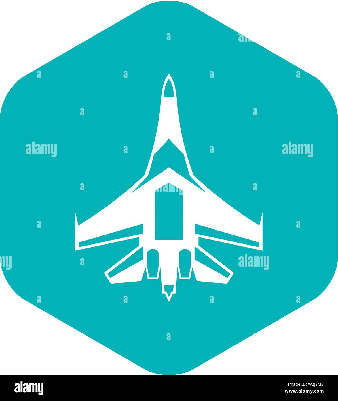 Jet fighter plane icon, simple style Stock Vector Image & Art - Alamy