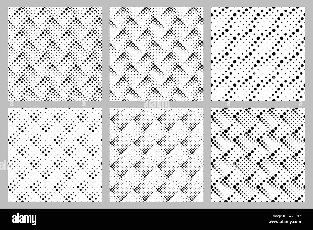 Dot pattern background set - vector graphic designs from dots Stock ...