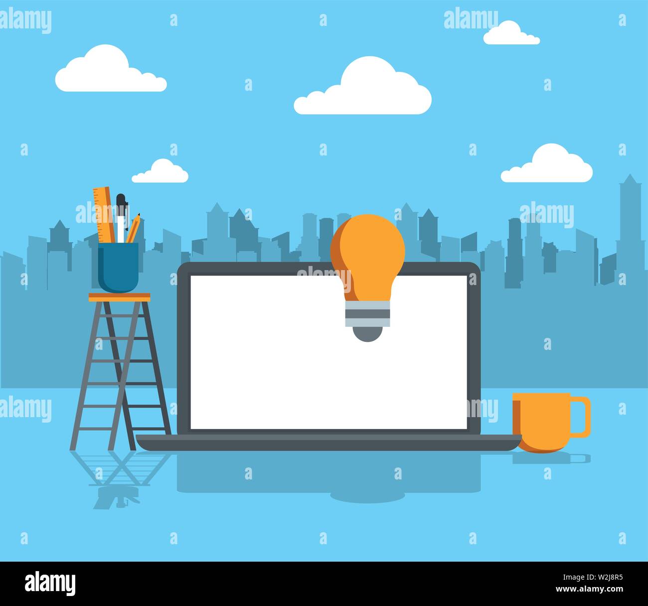 technology device maintenance support concept cartoon Stock Vector ...