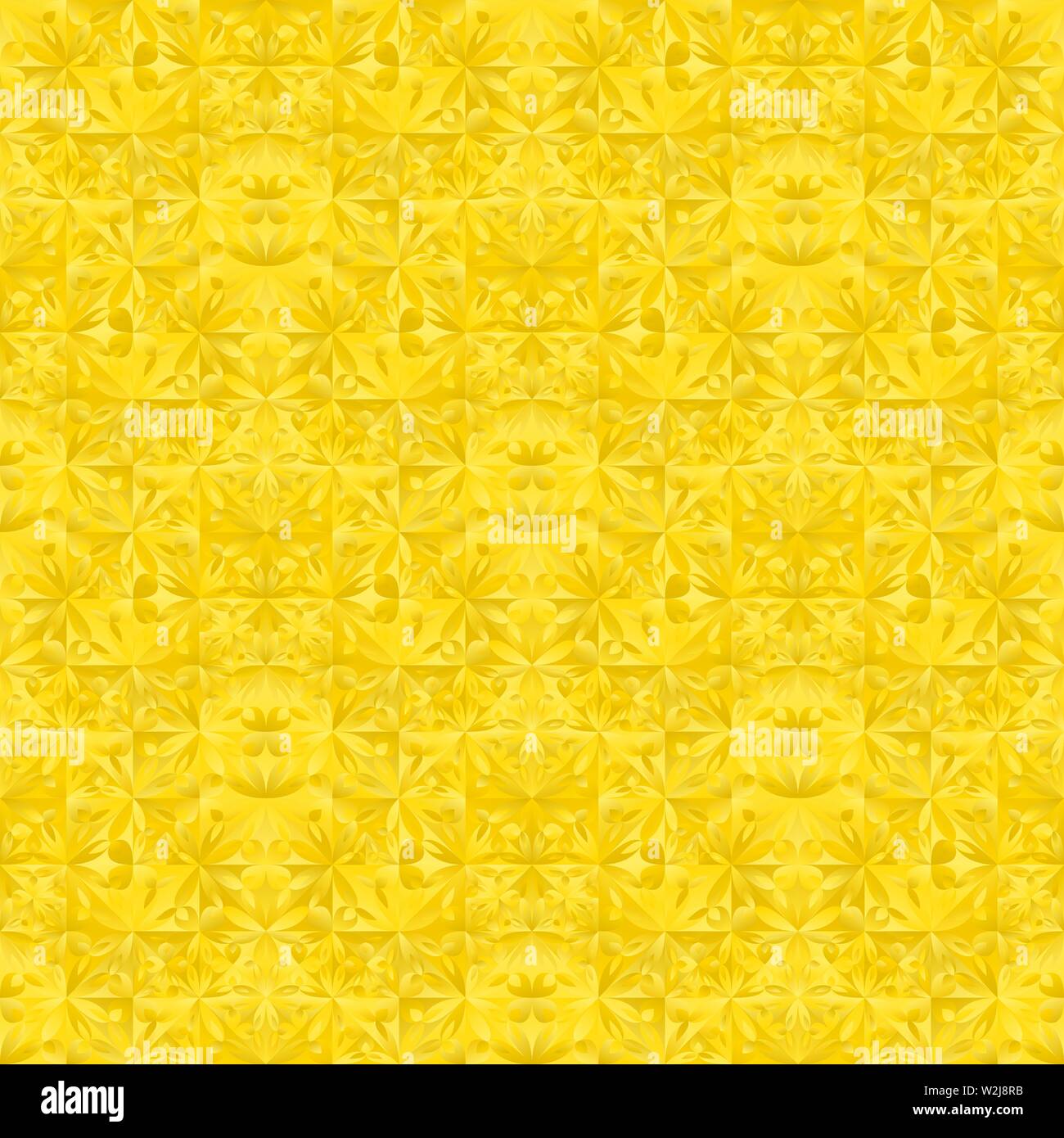 Geometrical seamless golden mosaic floral pattern background - gradient ...