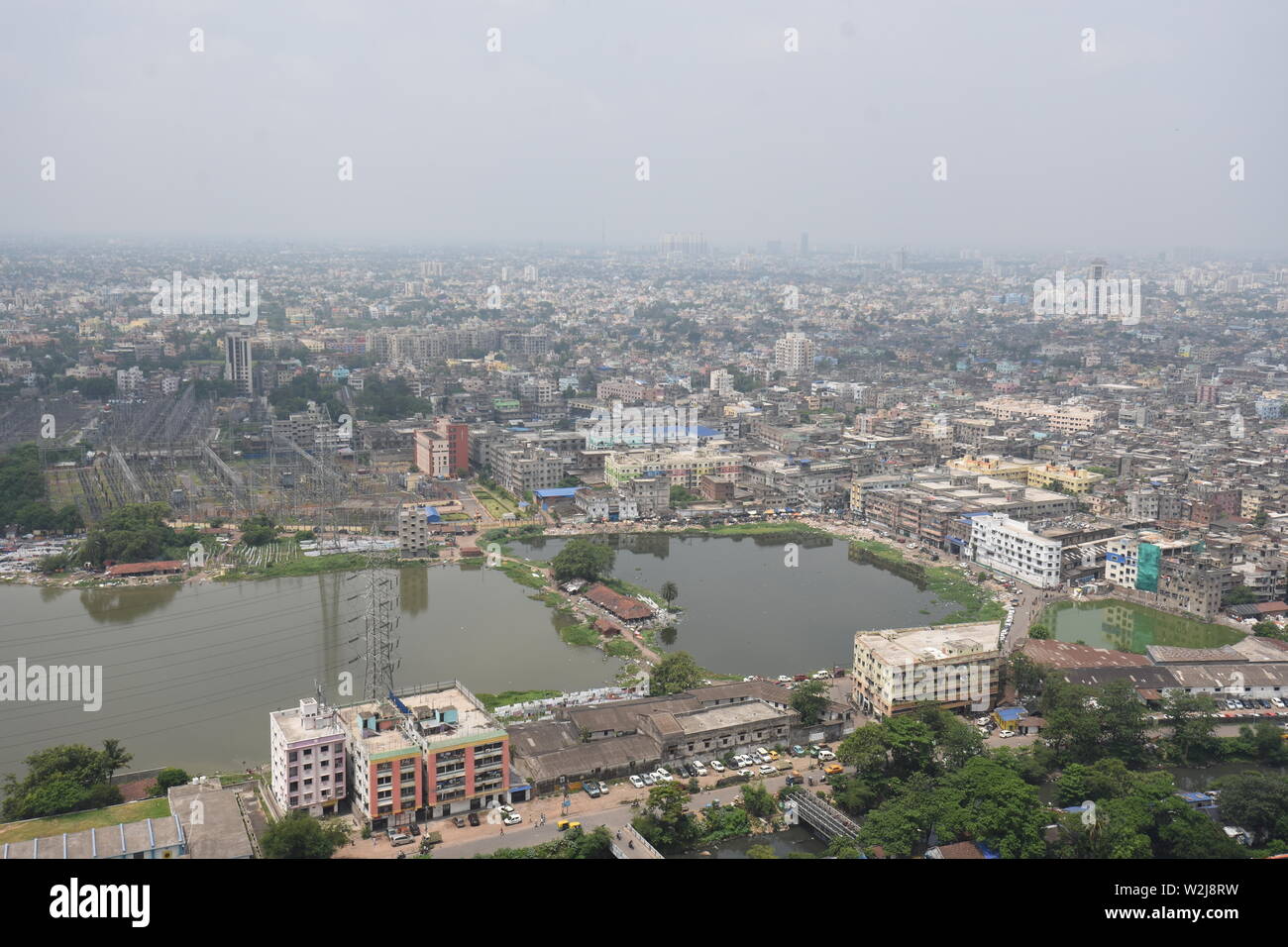 Elevated view of Topsia area, Kolkata, India Stock Photo - Alamy