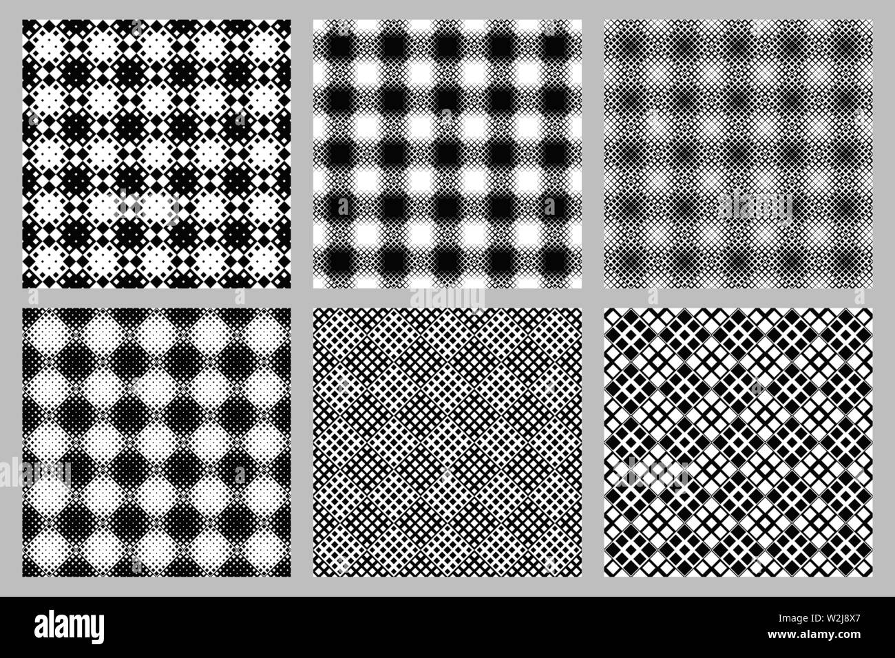 Abstract diagonal square pattern background set - vector graphic designs Stock Vector Image ...
