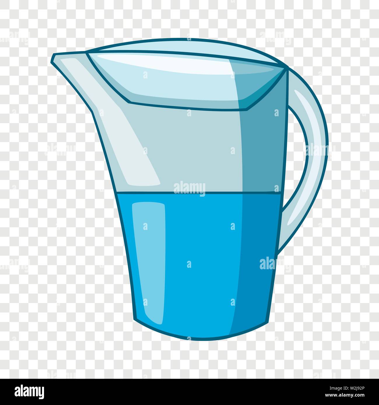 Water filter jug glass Stock Vector Images - Alamy