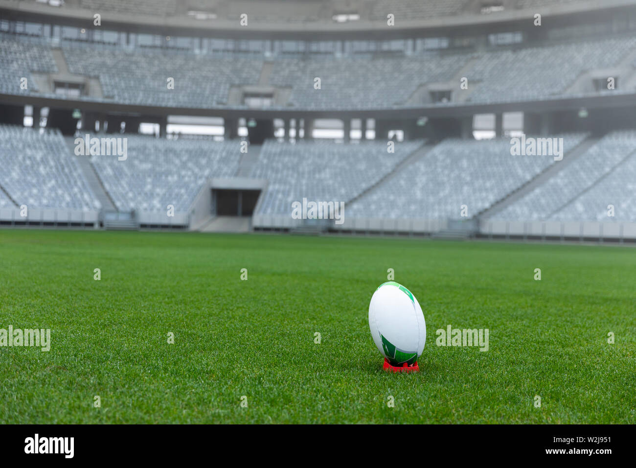 Rugby ball stand hi-res stock photography and images - Alamy