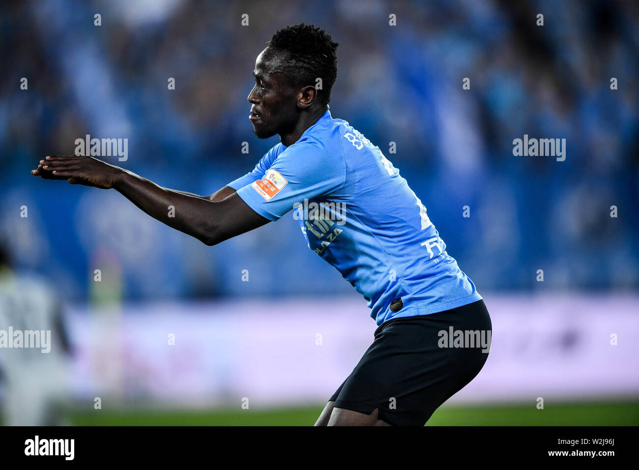 Ghanaian football player Emmanuel Okyere Boateng, of Dalian Yifang ...