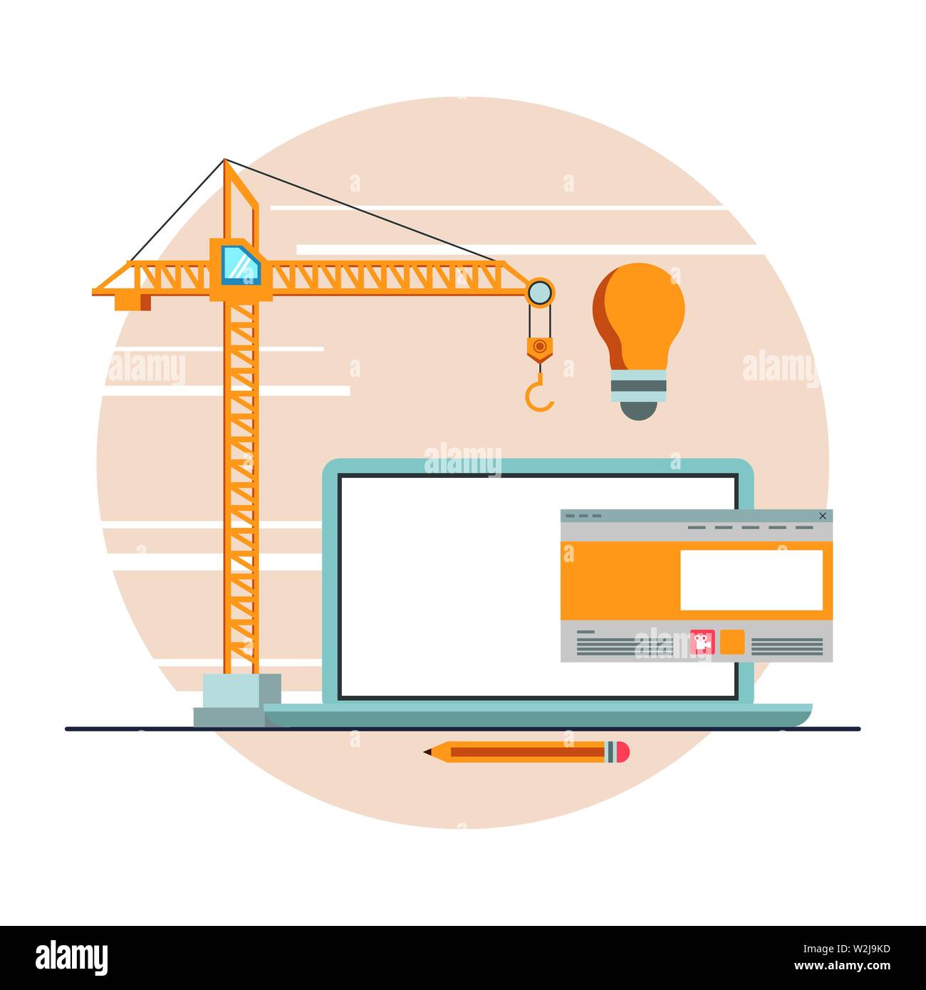technology device maintenance support concept cartoon Stock Vector ...