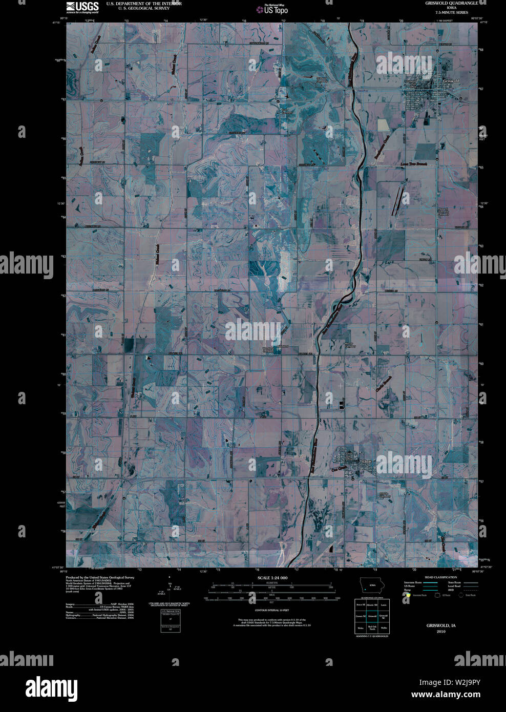 Map of griswold hi-res stock photography and images - Alamy