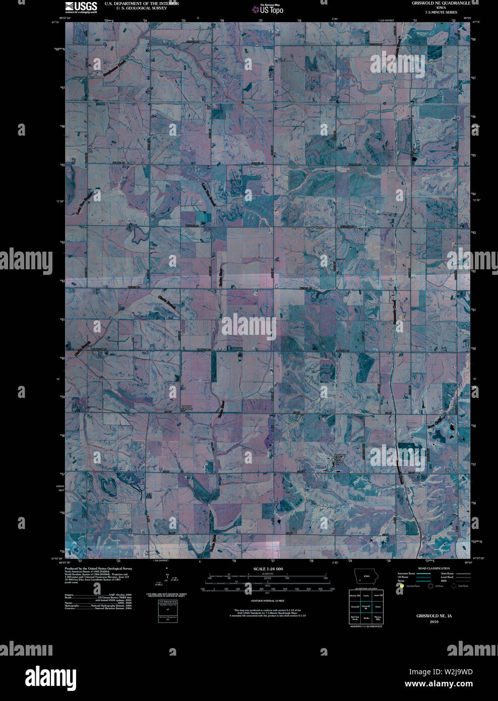 Map of griswold hi-res stock photography and images - Alamy