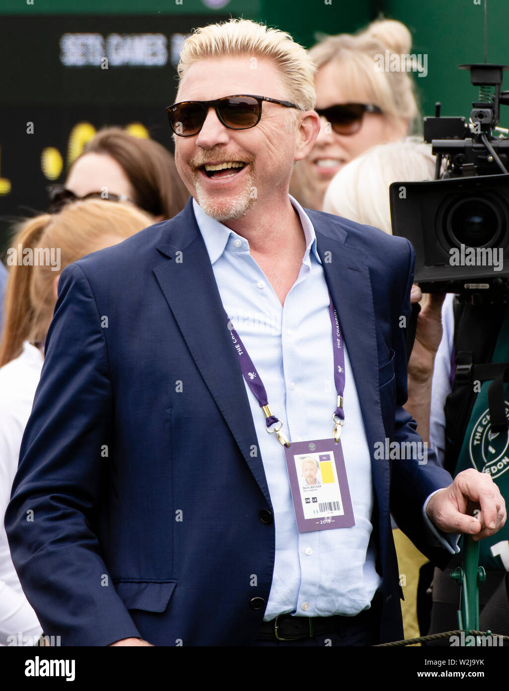London, UK. 09th July, 2019. Tennis: Grand Slam, Wimbledon. Boris ...