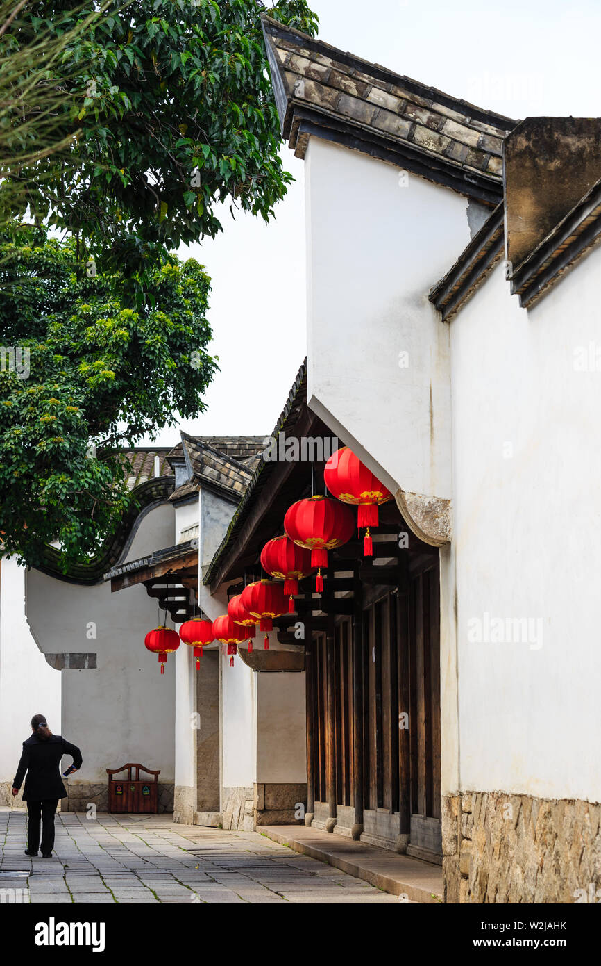 Architecture details of white color Chinese historic building Stock ...