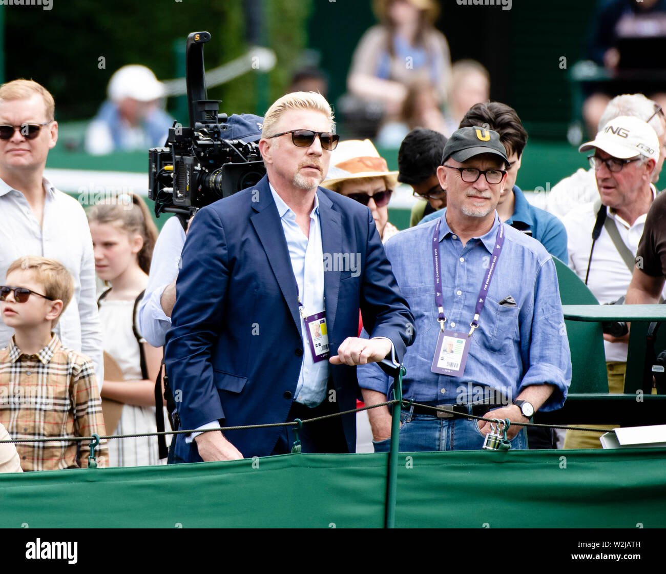 London, UK. 09th July, 2019. Tennis: Grand Slam, Wimbledon. Boris ...