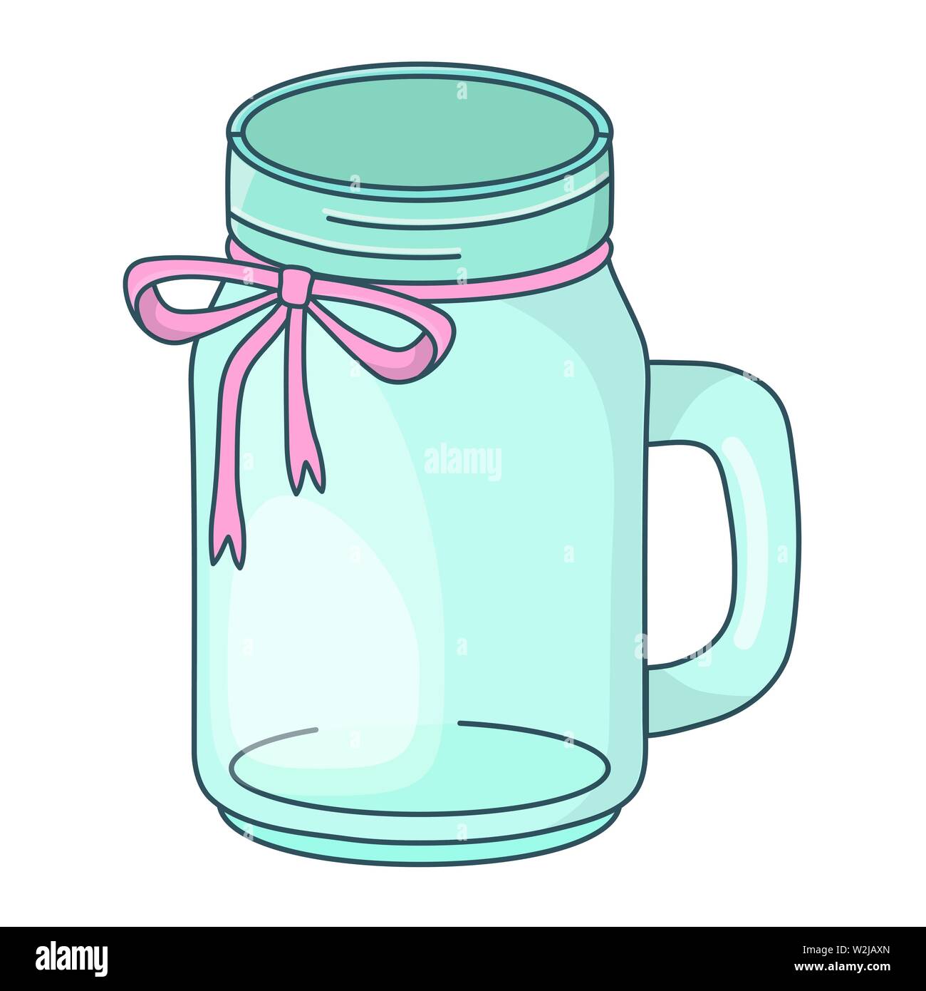 mason jar bottle cartoon vector illustration graphic design Stock ...