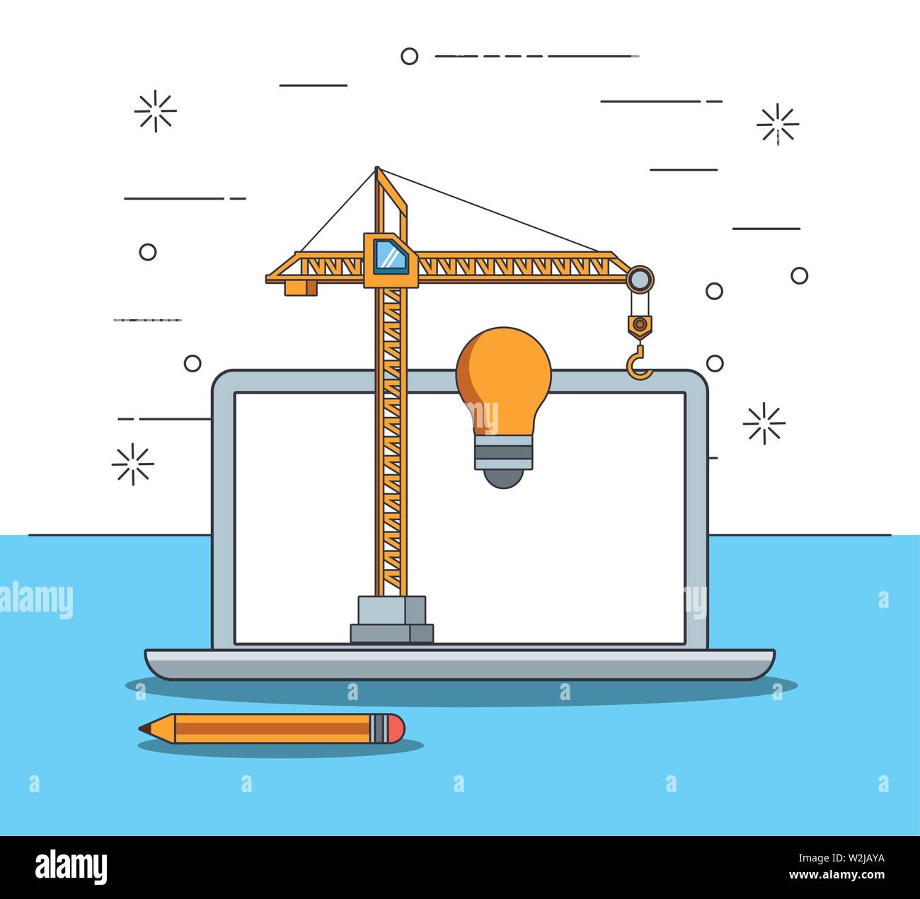 technology device maintenance support concept cartoon Stock Vector ...
