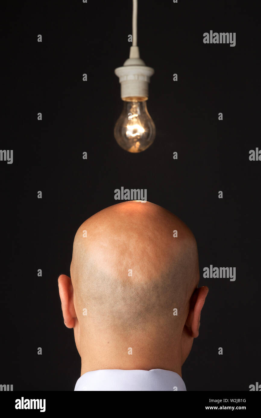 Rear view head shot of mature man hi-res stock photography and images ...