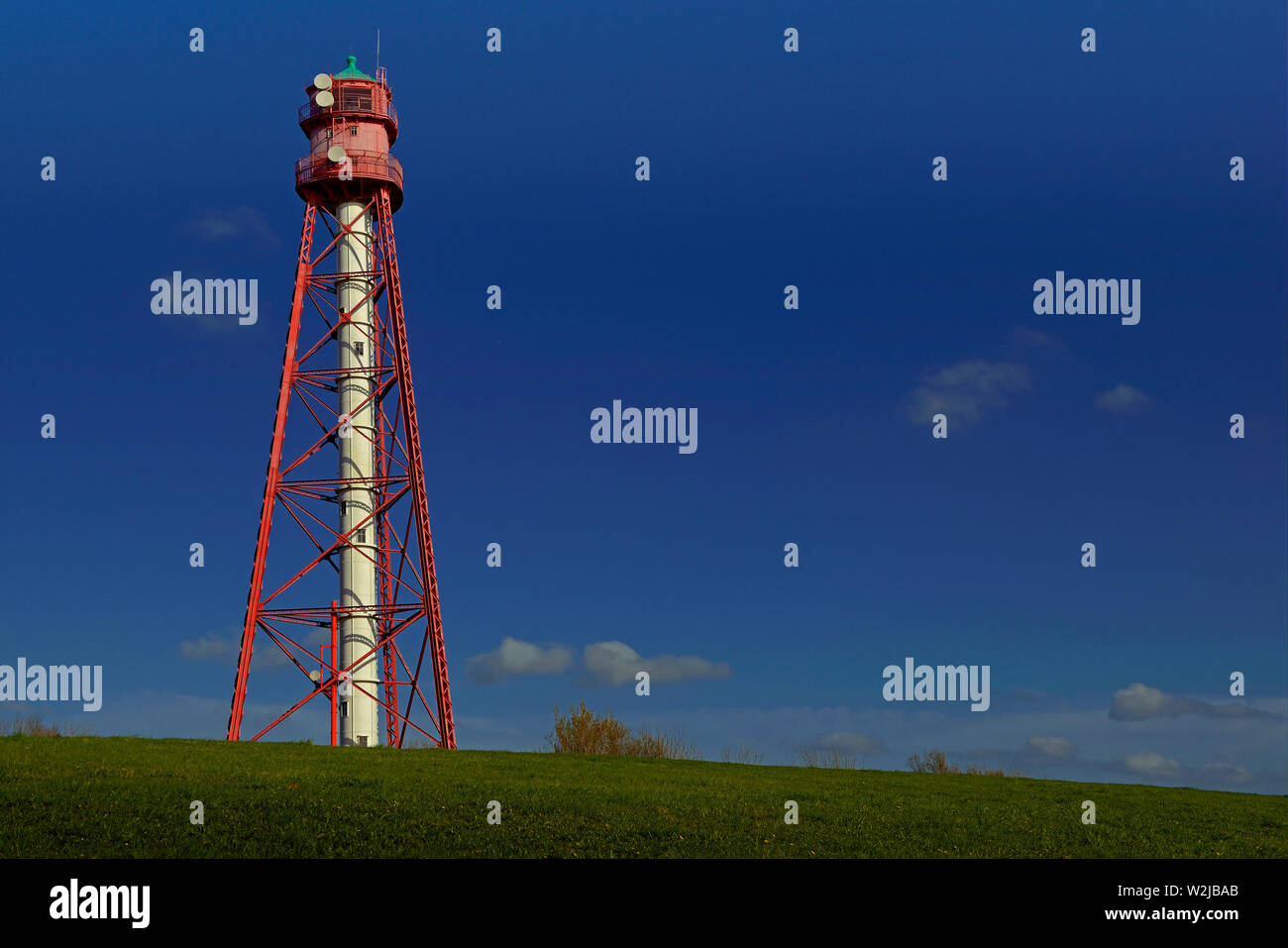 krummhorn, niedersachsen/germany - april 30, 2013: campen lighthouse ...