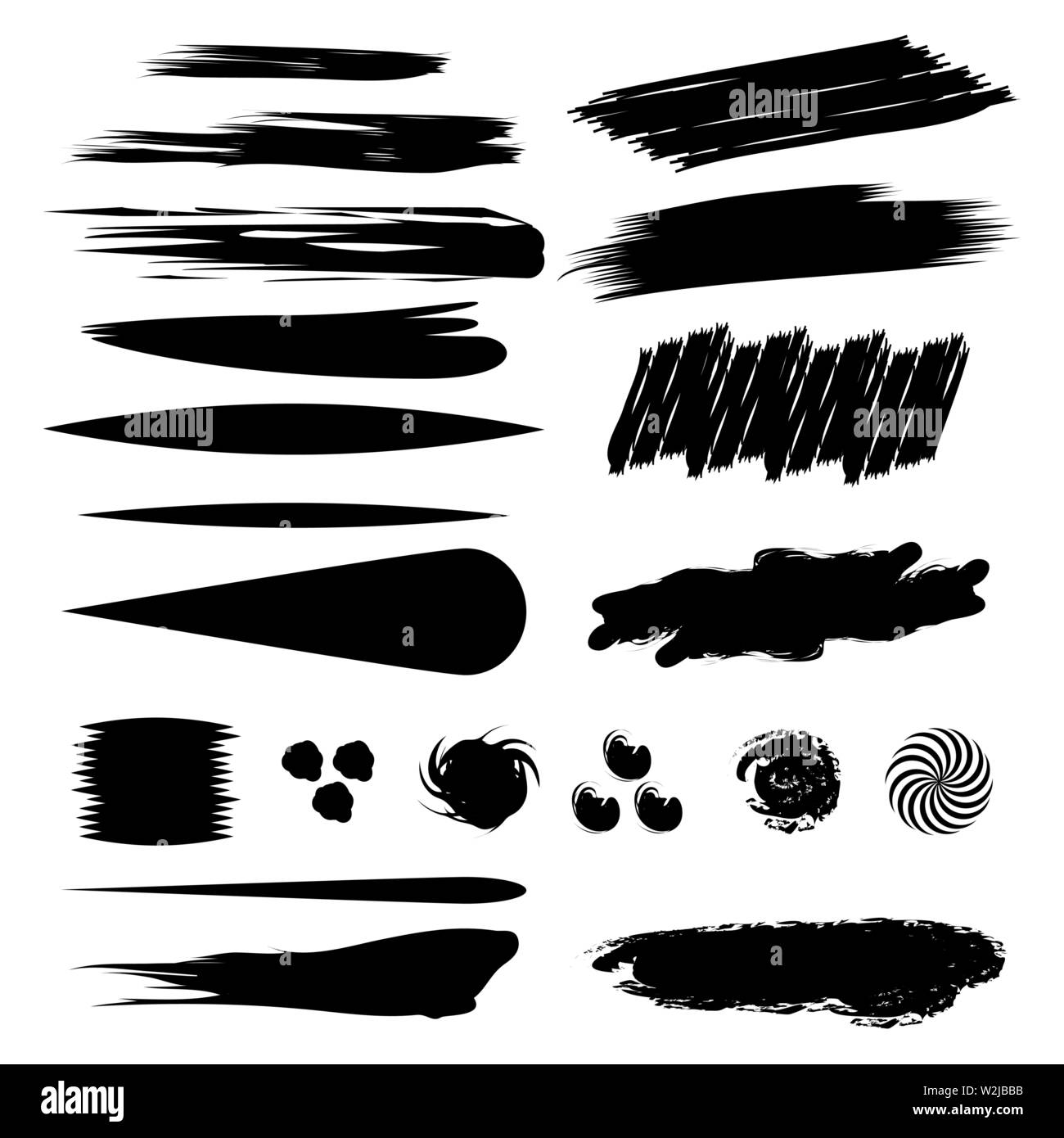 abstract paint brush stroke cartoon Stock Vector Image & Art - Alamy