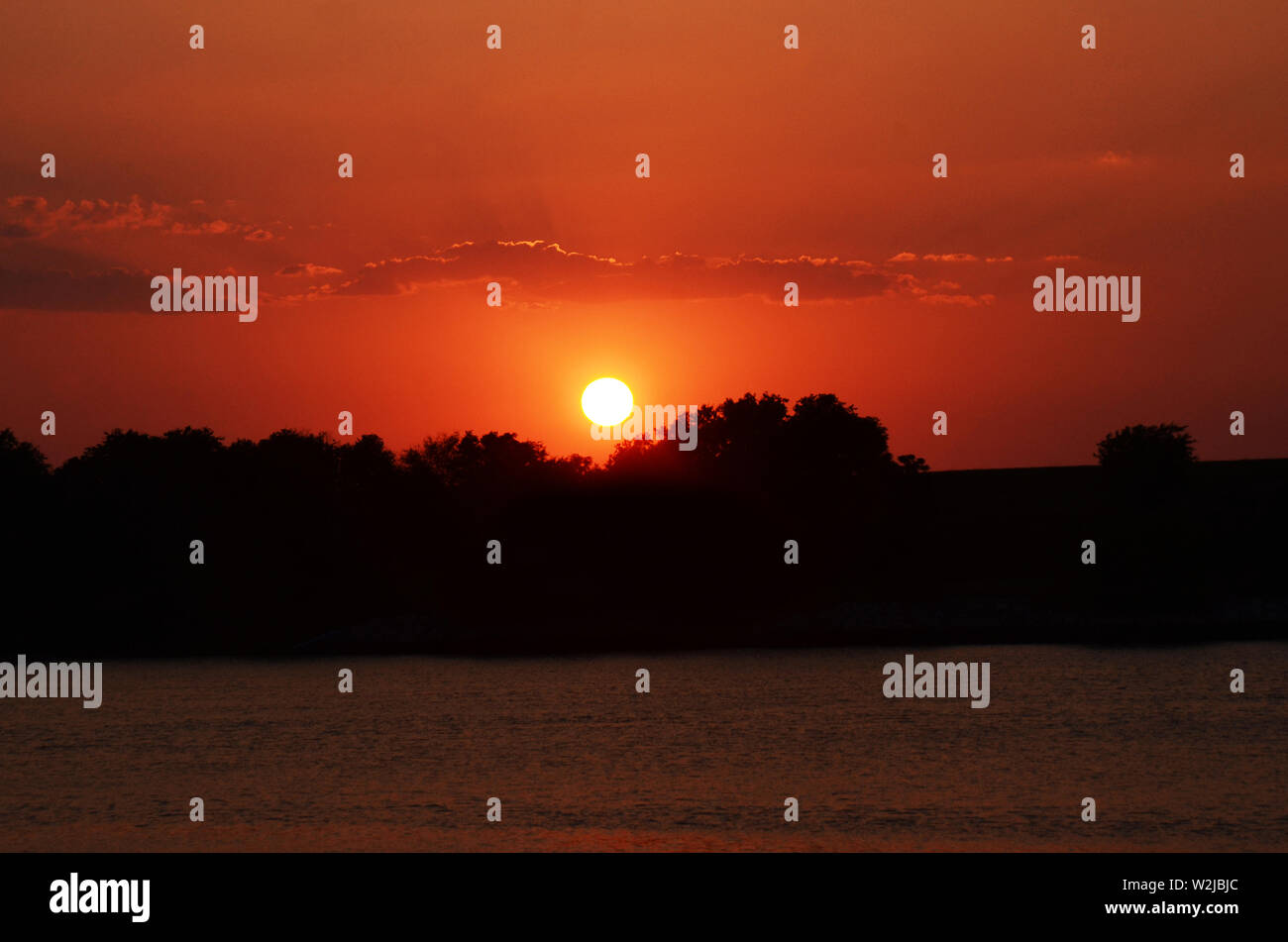 CURTAIN CALLS: A dramatic and beautiful sunset melts into the backdrop ...