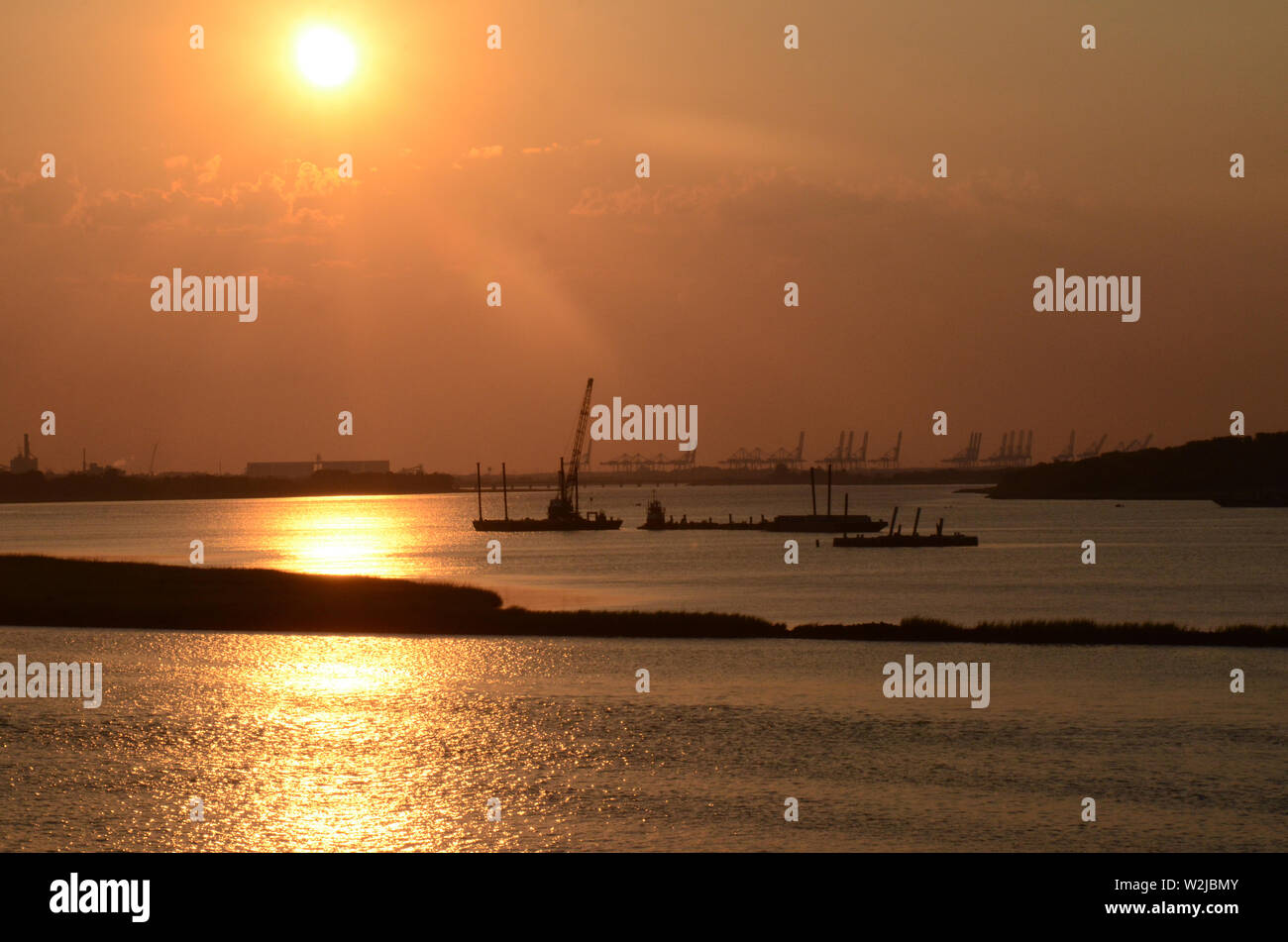 CURTAIN CALLS: A dramatic and beautiful sunset melts into the backdrop ...