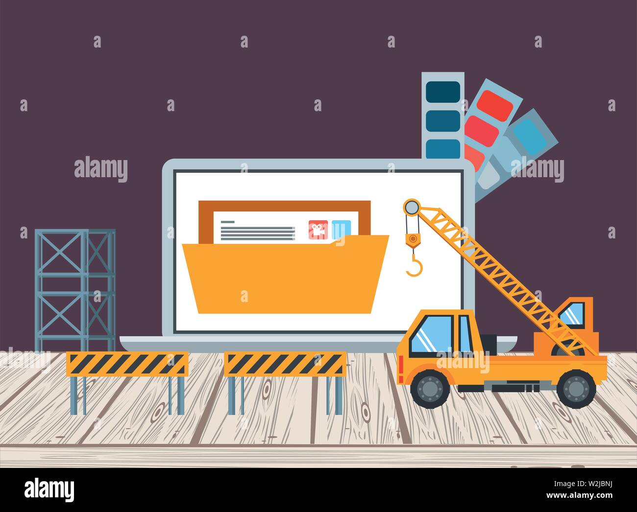 Folder maintenance Stock Vector Images - Alamy