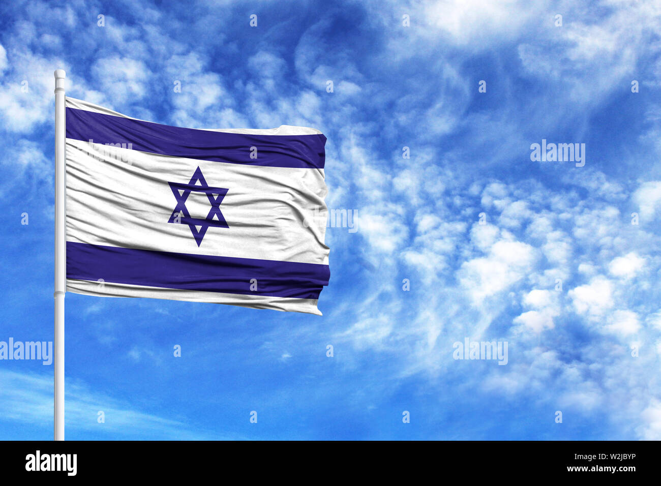 Israel flag wind photo hi-res stock photography and images - Alamy