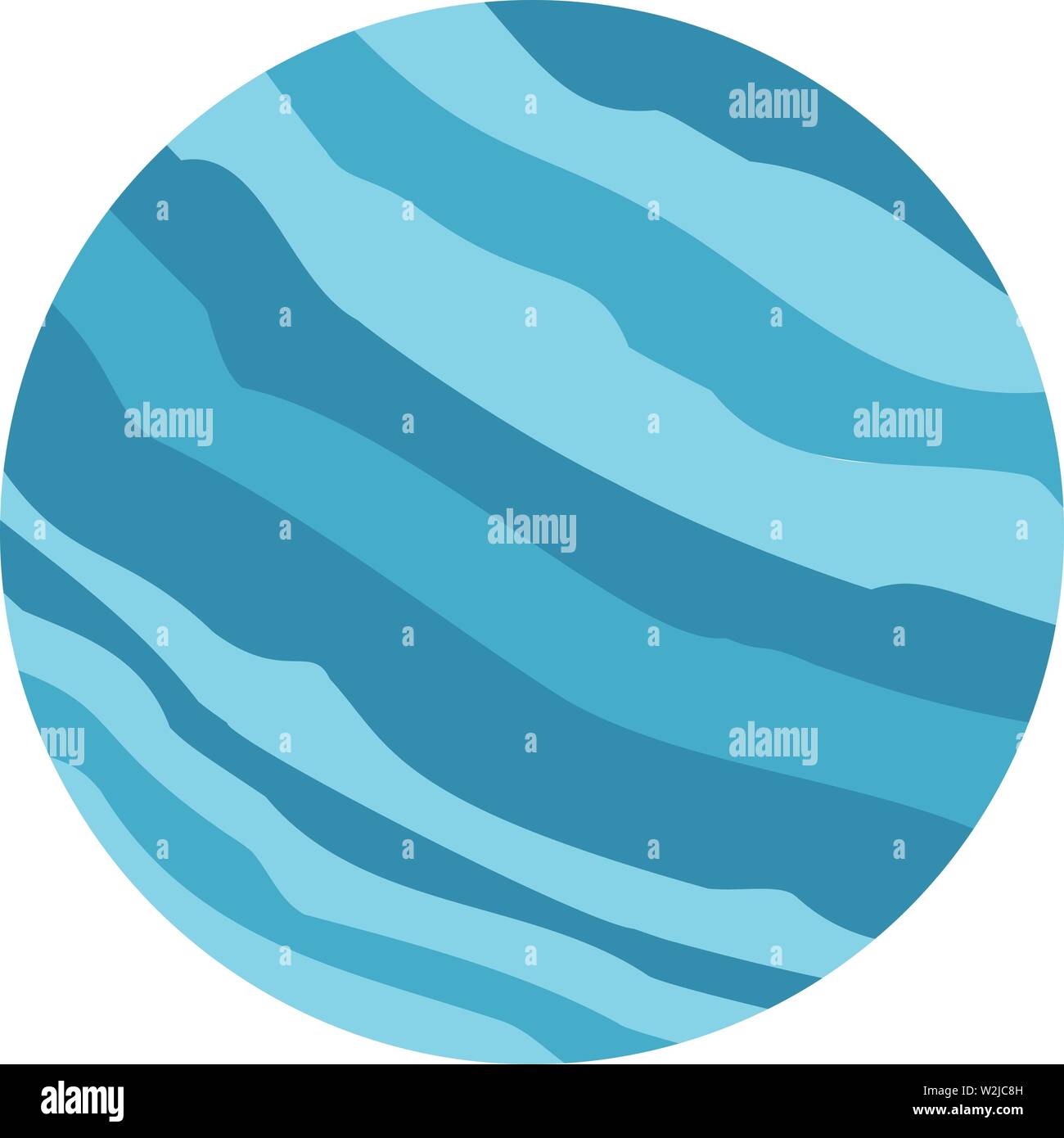 Blue planet icon. Flat illustration of blue planet vector icon for web ...