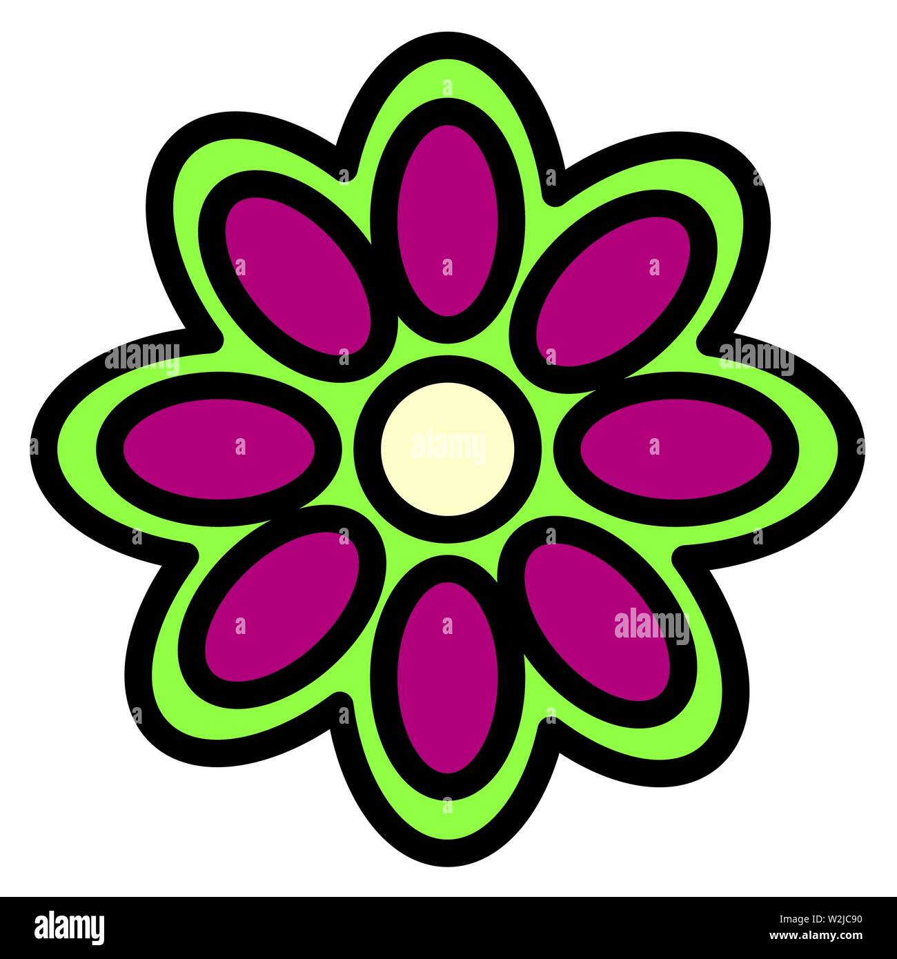 mexican decorative flower icon vector illustration design Stock Vector ...