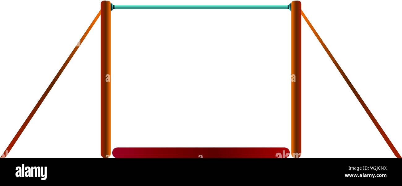 Gymnastic bar icon. Cartoon of gymnastic bar vector icon for web design ...