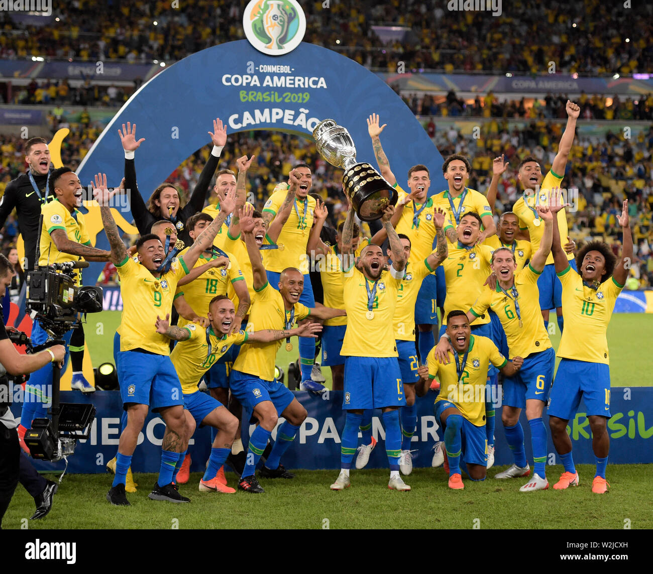 Rio de Janeiro - Brazil July 07, 2019 Final of the Copa America, Brazil ...
