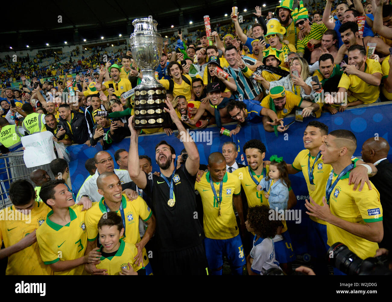 Rio de Janeiro - Brazil July 07, 2019 Final of the Copa America, Brazil ...