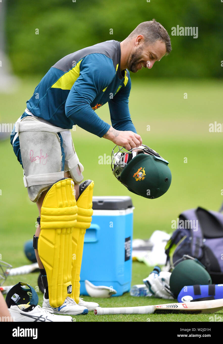 Australia's Matthew Wade during the nets session at Edgbaston ...