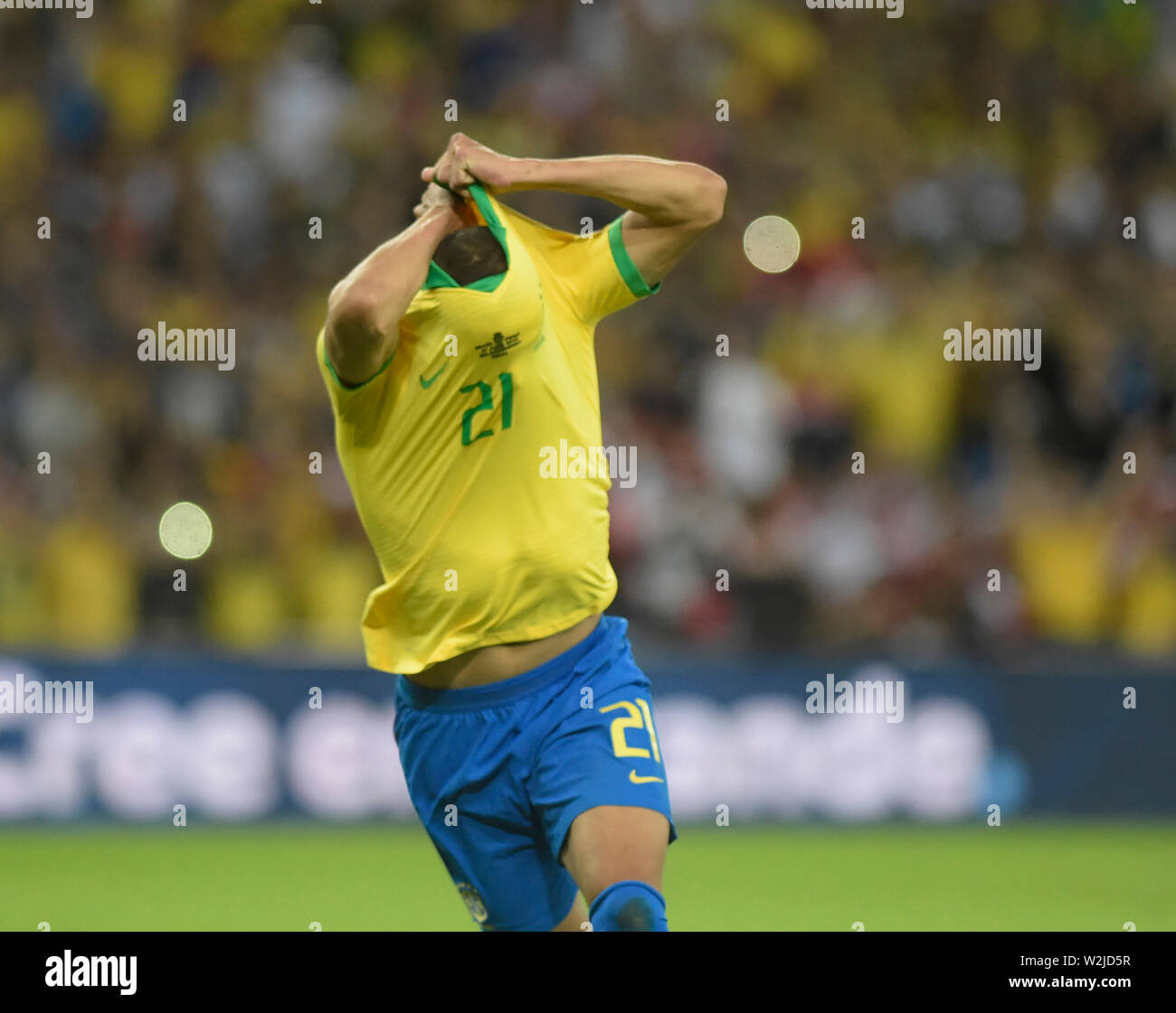 Rio de Janeiro - Brazil July 07, 2019 Final of the Copa America, Brazil ...