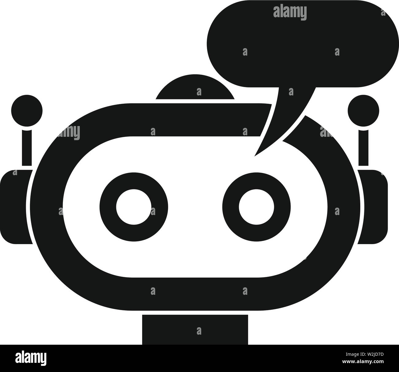 Chatbot icon. Simple illustration of chatbot vector icon for web design ... Chatbot icon. Simple illustration of chatbot vector icon for web design ...