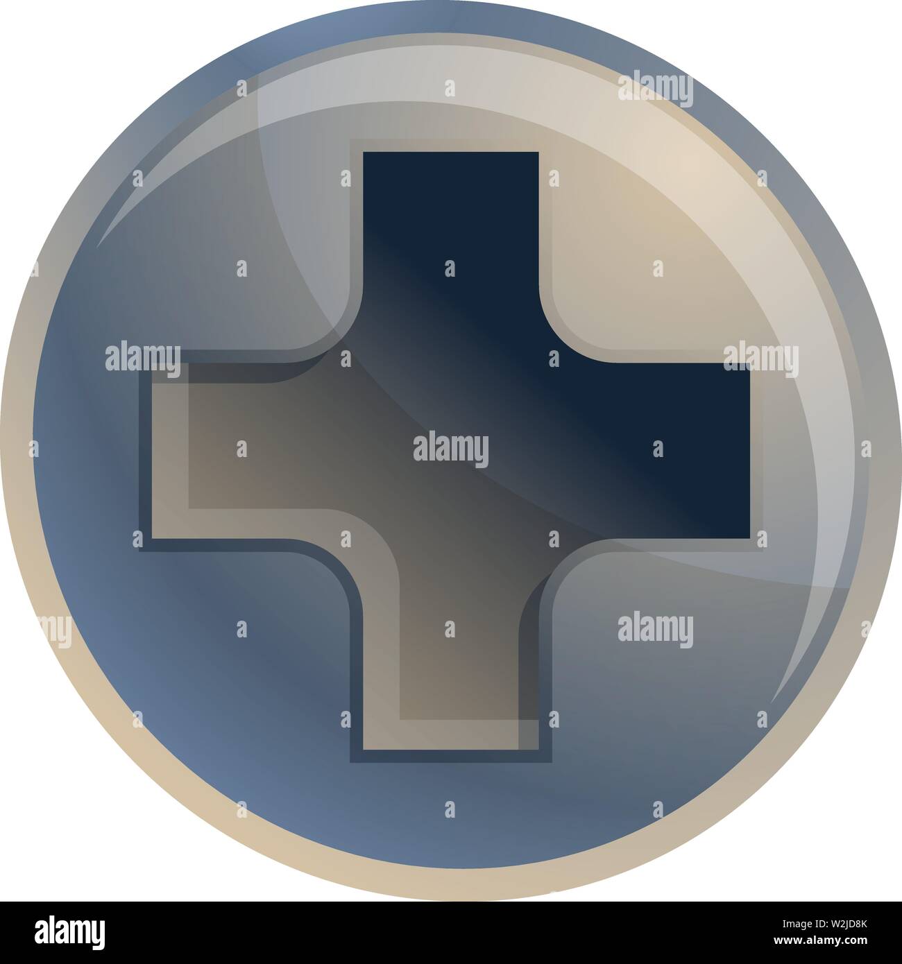 Quadrex screw-bolt icon. Cartoon of quadrex screw-bolt vector icon for ...