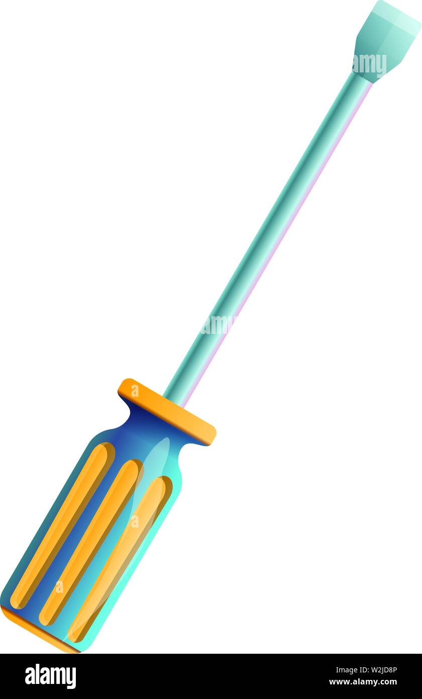 Garage screwdriver icon. Cartoon of garage screwdriver vector icon for ...