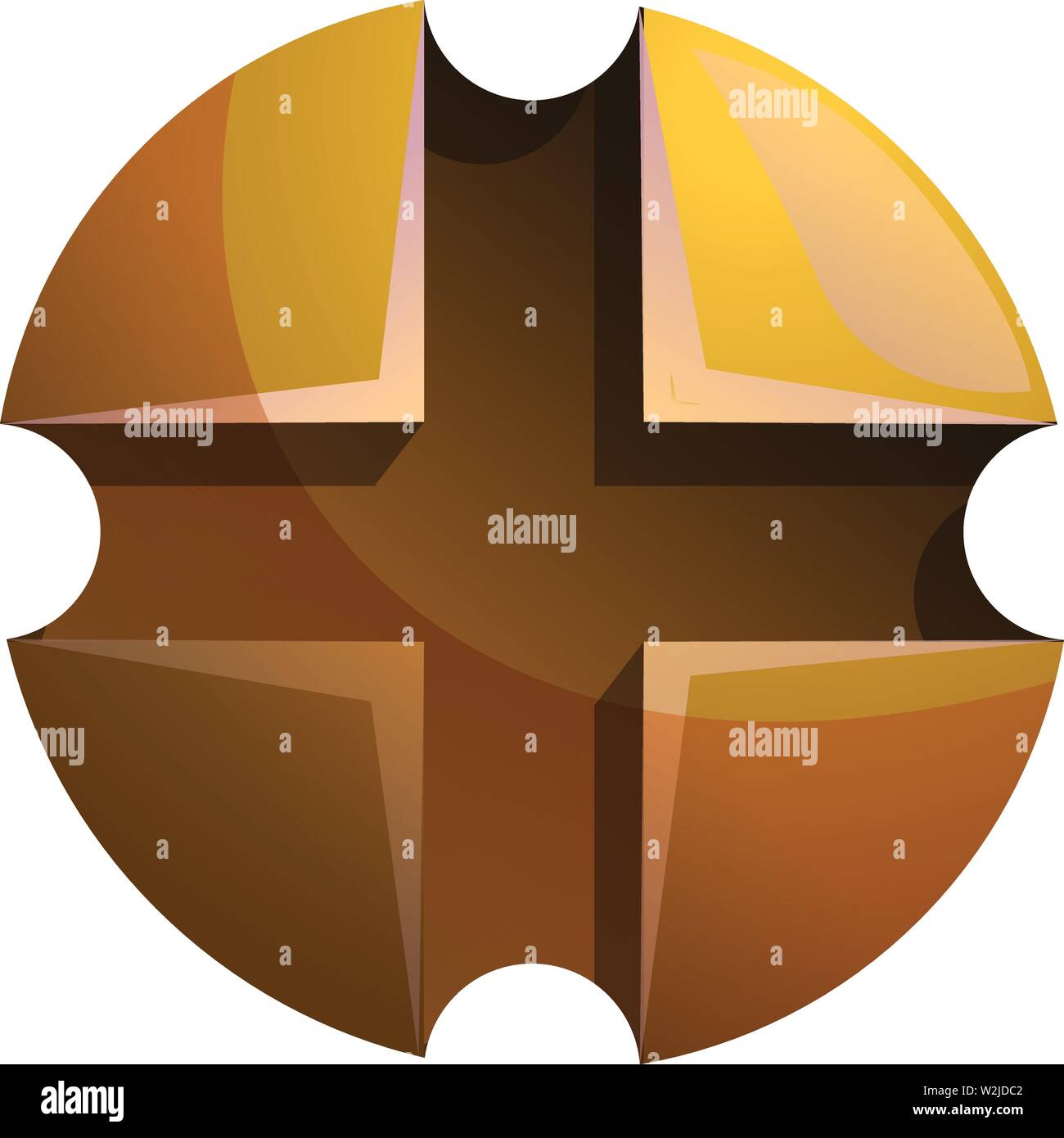 Cross screw head icon. Cartoon of cross screw head vector icon for web ...