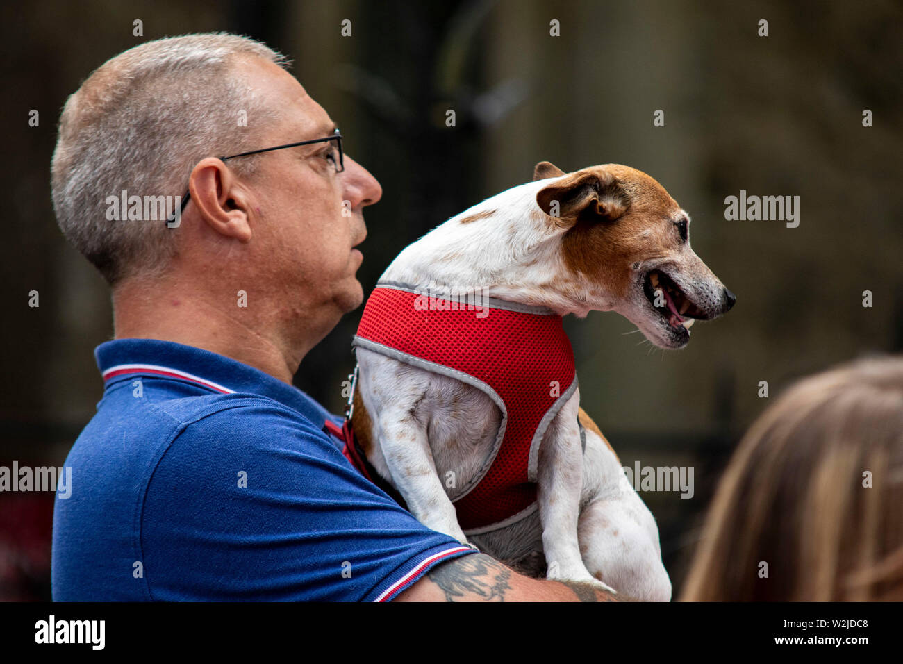 Tenby, Wales. 8th July 2019. Wales marathon on the third day of Long ...