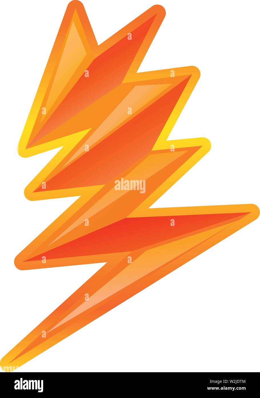 Power lighting bolt icon. Cartoon of power lighting bolt vector icon ...