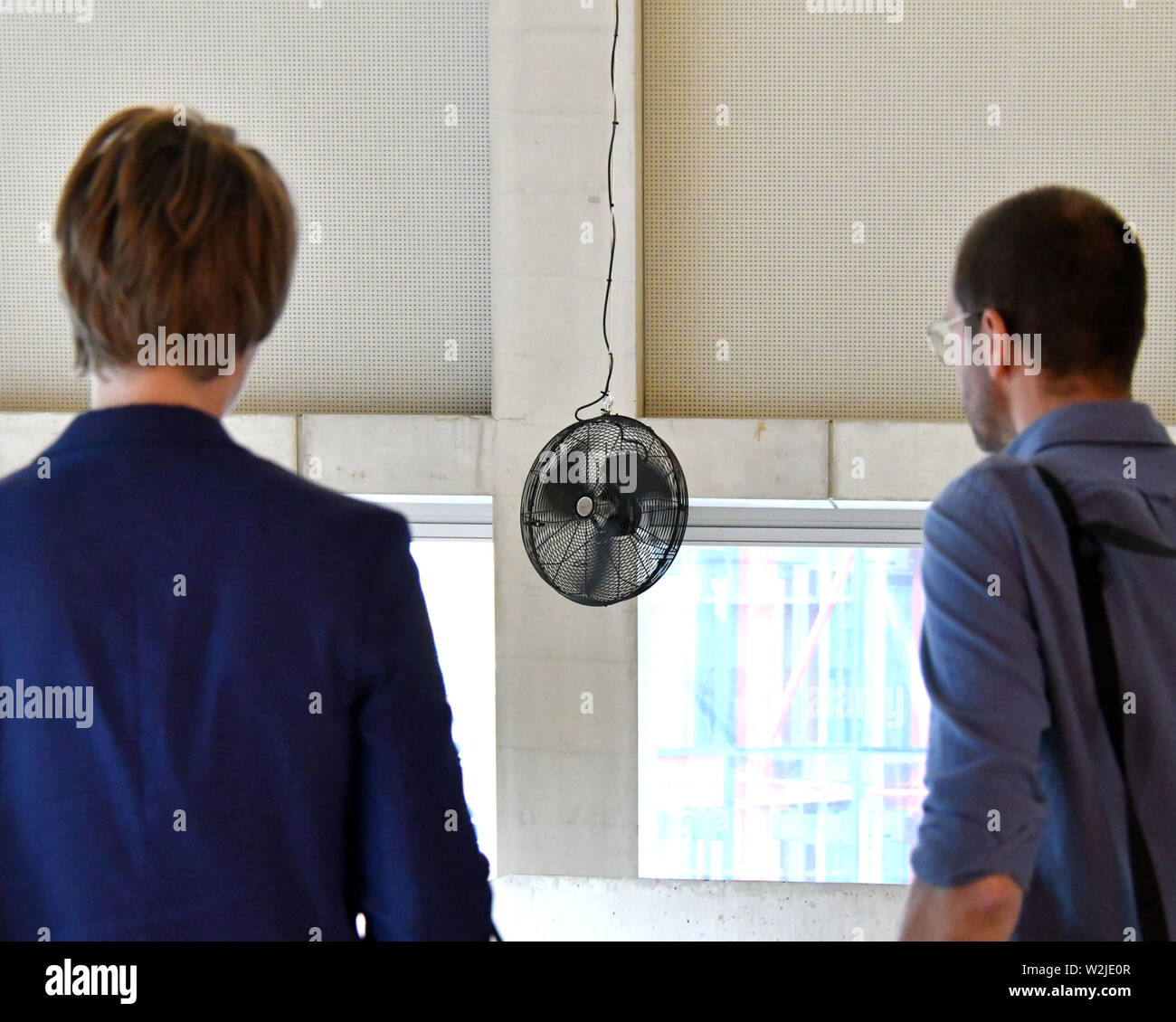 Tate Modern, London, UK. 9th July 2019. Olafur Eliasson, Ventilator ...