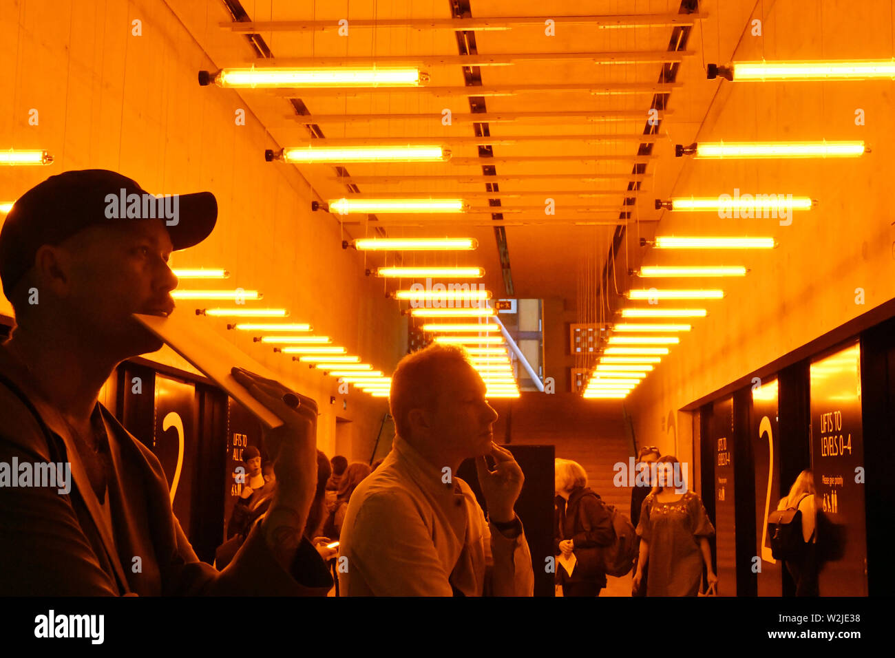 Tate Modern, London, UK. 9th July 2019. Olafur Eliasson, Room for one ...