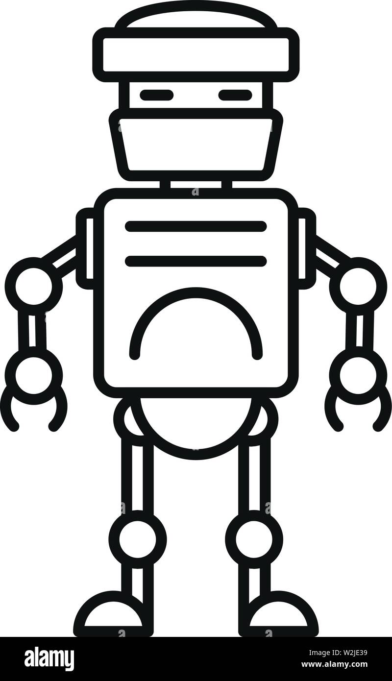 Futuristic humanoid icon. Outline futuristic humanoid vector icon for ... Futuristic humanoid icon. Outline futuristic humanoid vector icon for ...