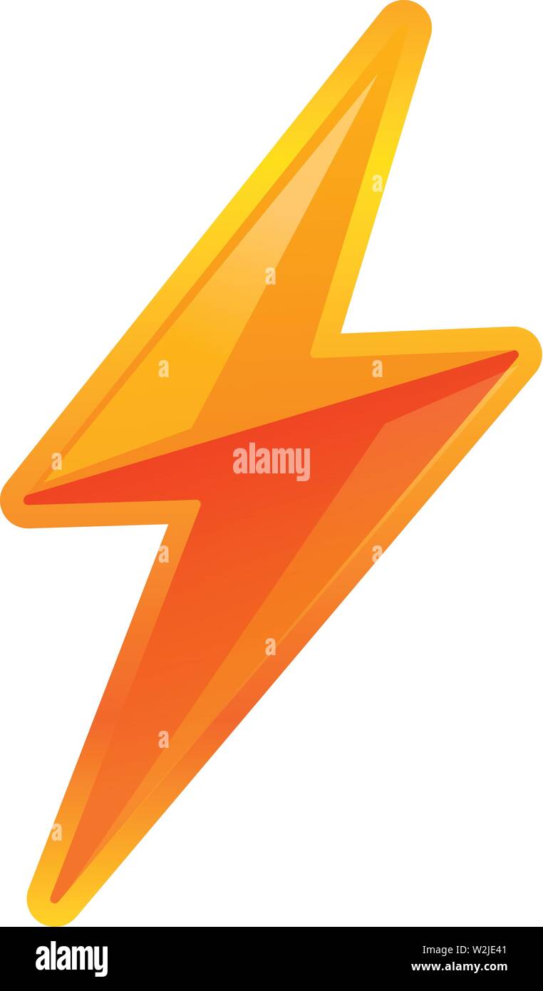 Vibrant lightning bolt icon. Cartoon of vibrant lightning bolt vector ...
