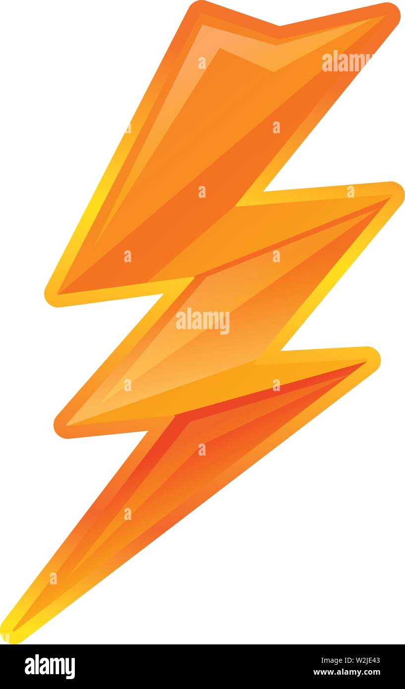 Bright lightning bolt icon. Cartoon of bright lightning bolt vector ...
