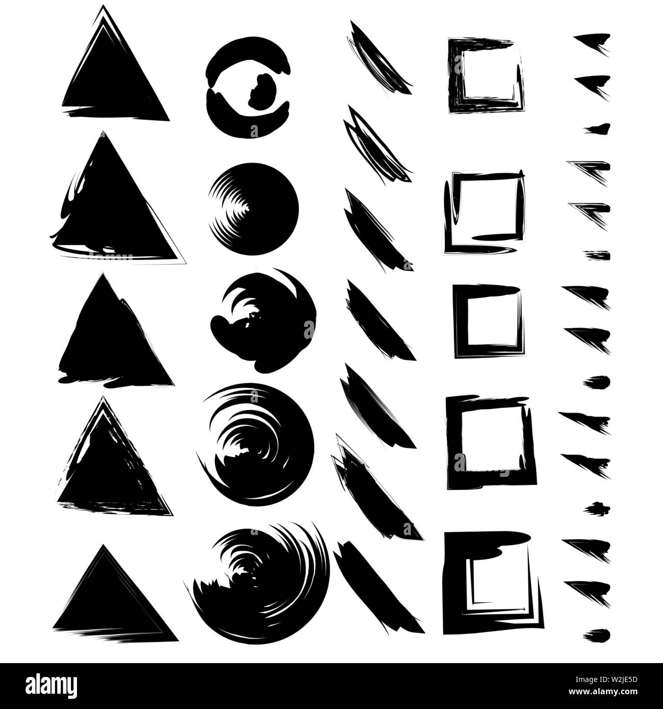 abstract paint brush stroke cartoon Stock Vector Image & Art - Alamy