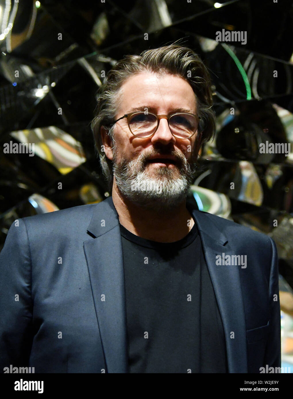 Tate Modern, London, UK. 9th July 2019. Artist Olafur Eliasson with his ...