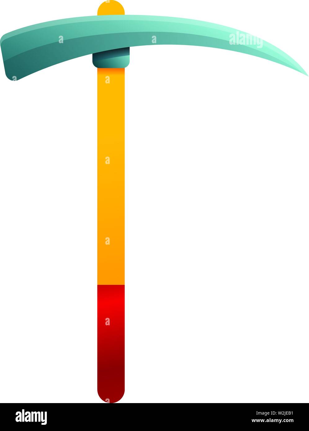 Hand pick axe icon. Cartoon of hand pick axe vector icon for web design ...