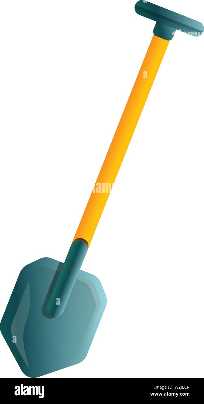 Shovel icon. Cartoon of shovel vector icon for web design isolated on ...
