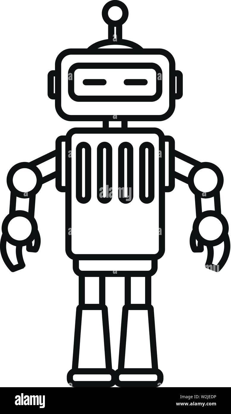 Metal humanoid icon. Outline metal humanoid vector icon for web design ... Metal humanoid icon. Outline metal humanoid vector icon for web design ...